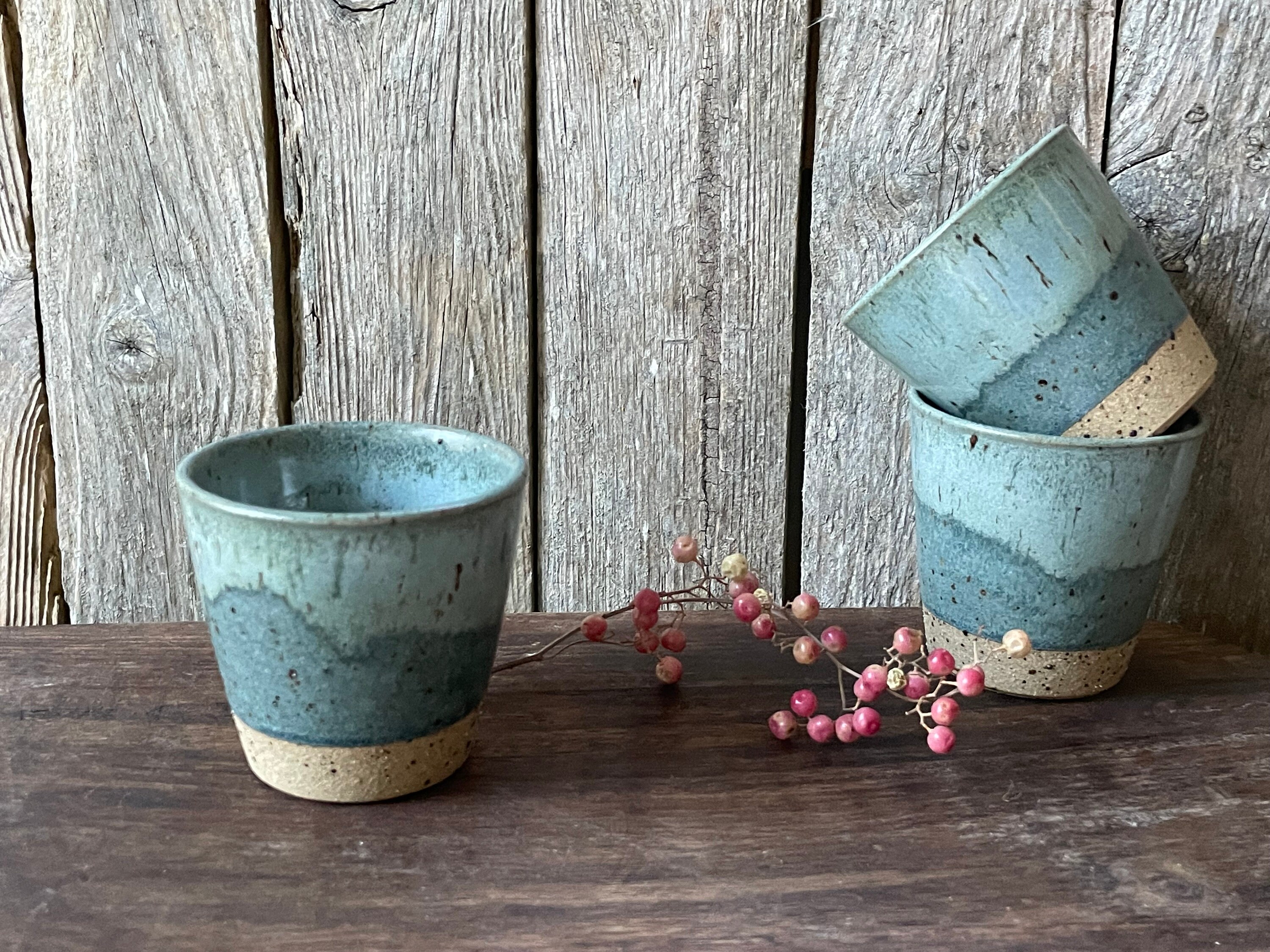 Espresso Cups/set of 2/handmade Ceramic Espresso Cups /coffee Tumblers ...