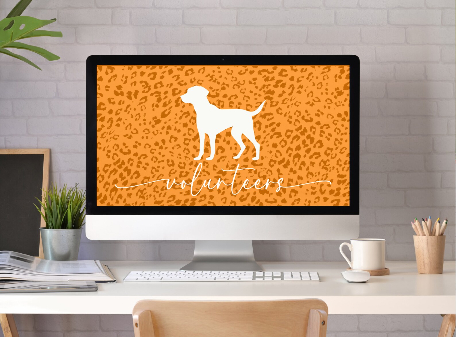 Tennessee Computer Wallpaper Background X2 - Leopard Print - Etsy