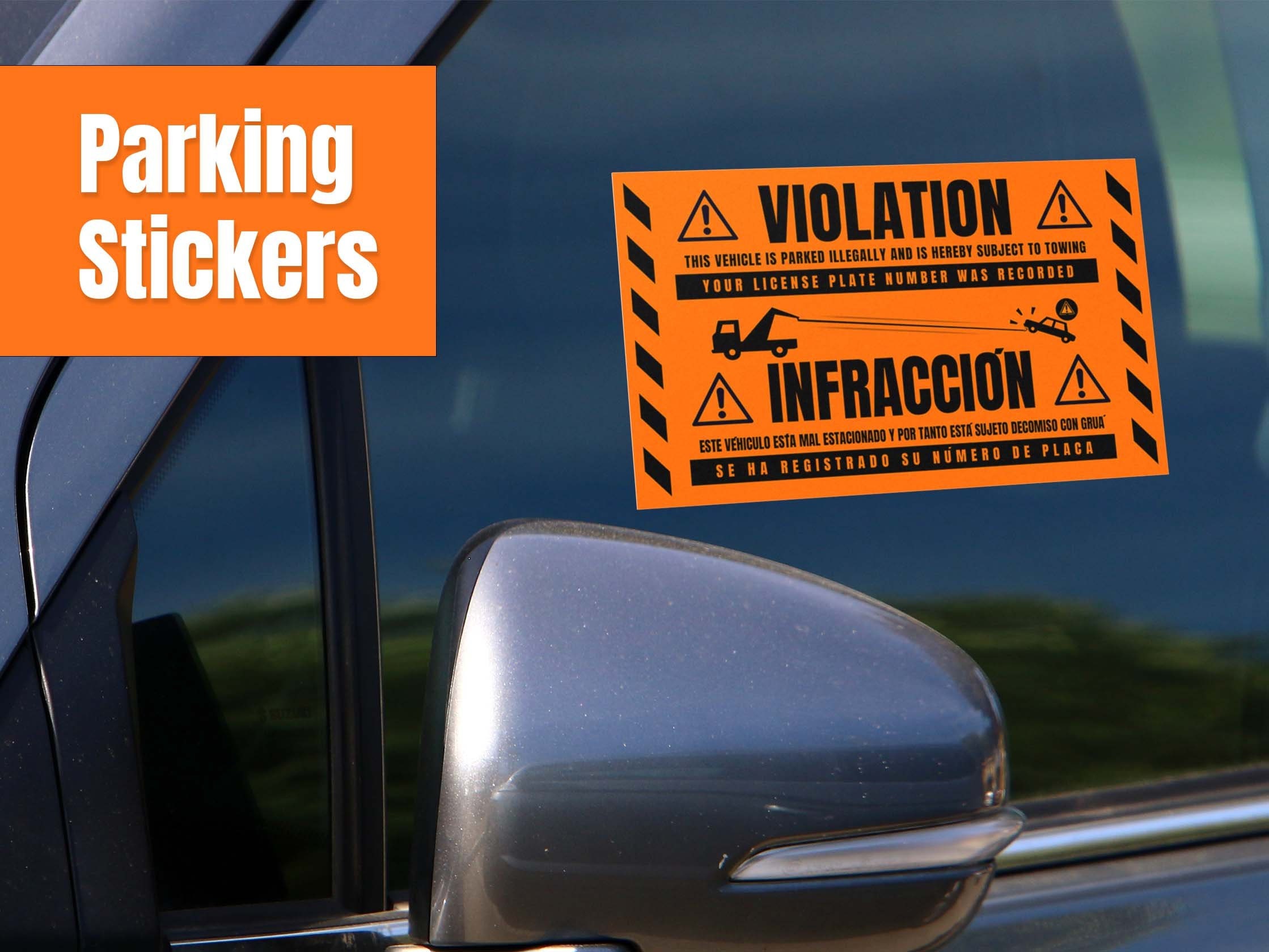 Parking Violation Stickers For Vehicles Orange 8x5 100 Insanely Sticky parking-violation-stickers-for-vehicles-orange-8x5-100-insanely-sticky