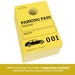 Parking Permit Hang Tags (001-500 Numbered) Parking Pass Hangtags ...
