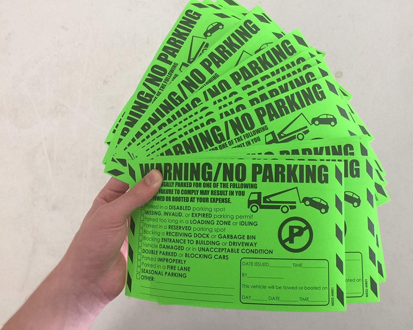 Parking Violation Stickers for Vehicles Green | Etsy