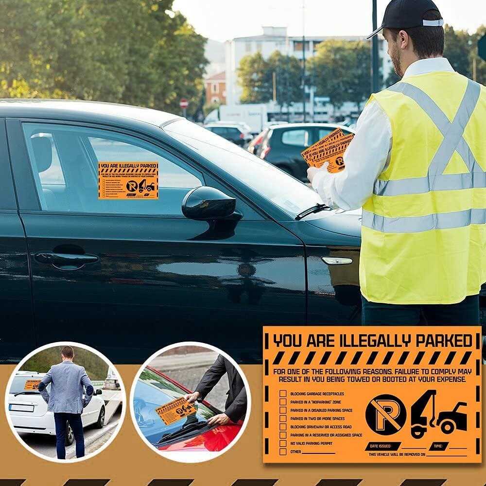 Parking Violation Stickers for Vehicles orange - Etsy