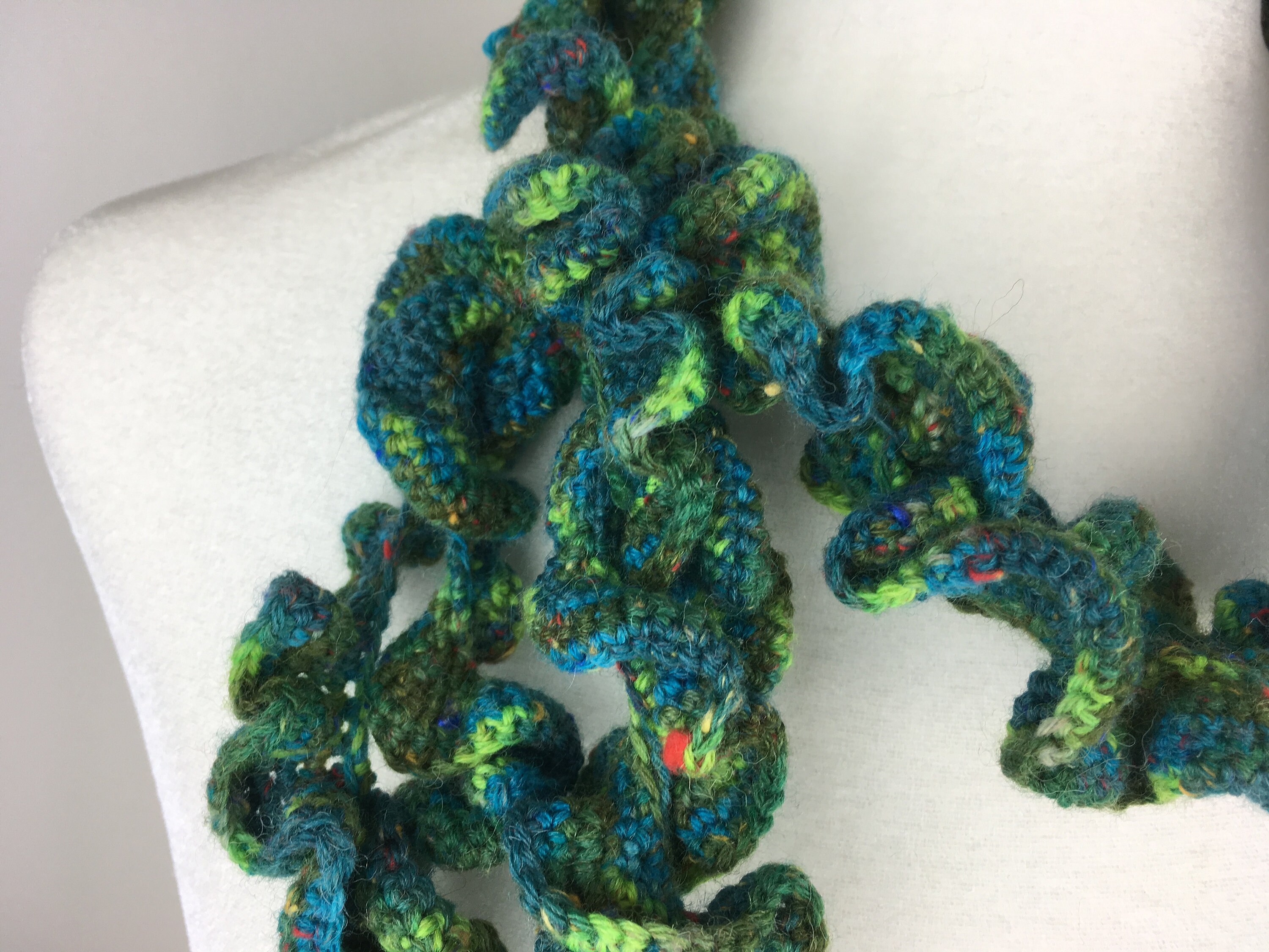 Monet Crochet Ruffled Link Necklace - Etsy