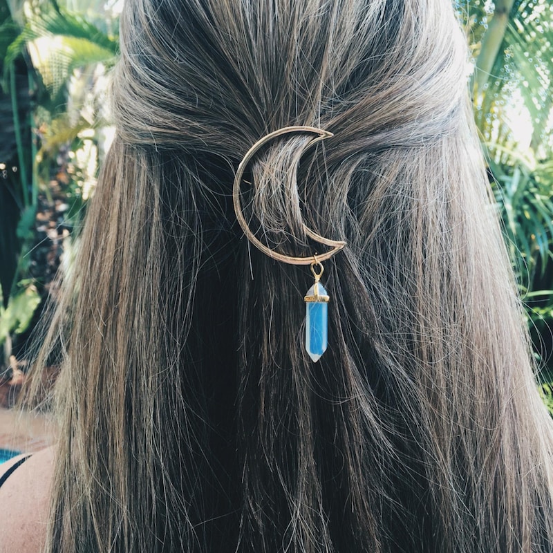 Moon Hair Pin - Etsy