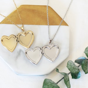 Handmade Birth Month Flower Heart Locket Necklace| Sterling Silver ...