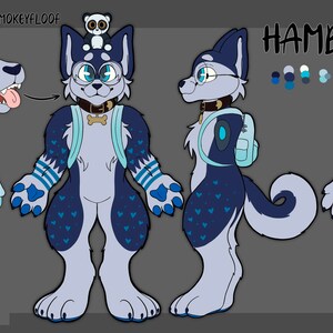 Complex Custom Fursona Furry Reference Sheet - Etsy
