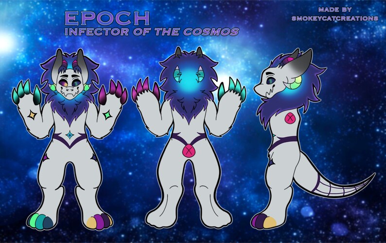 Complex Custom Fursona Furry Reference Sheet - Etsy