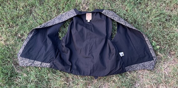 Black Paisley Vest by WAH-Maker USA, Frontier Clothin… - Gem