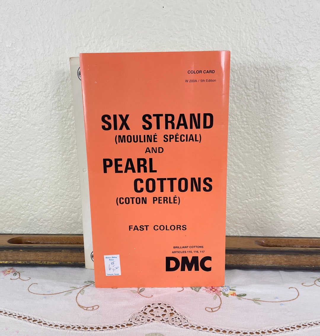 DMC 6 Strand Pearl Cotton Color Card W 200a/5th Edition With Genuine ...