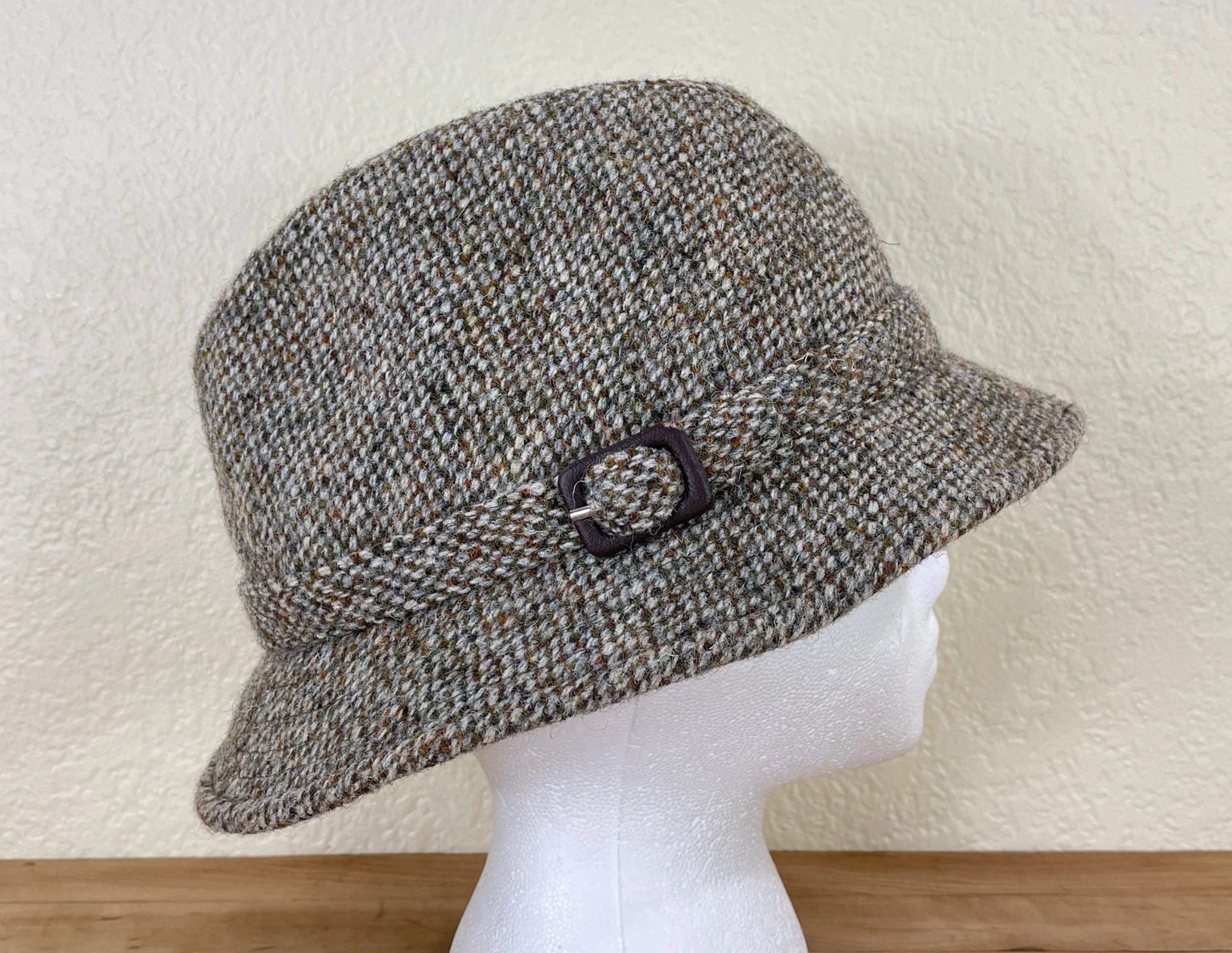 Harris Tweed Hat by Dunn & Co England, Size 7 1/4, 100% Wool Handwoven ...