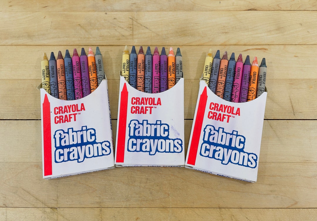 Crayola Fabric Crayons by Binney & Smith Pack of 8 Different Colors No ...