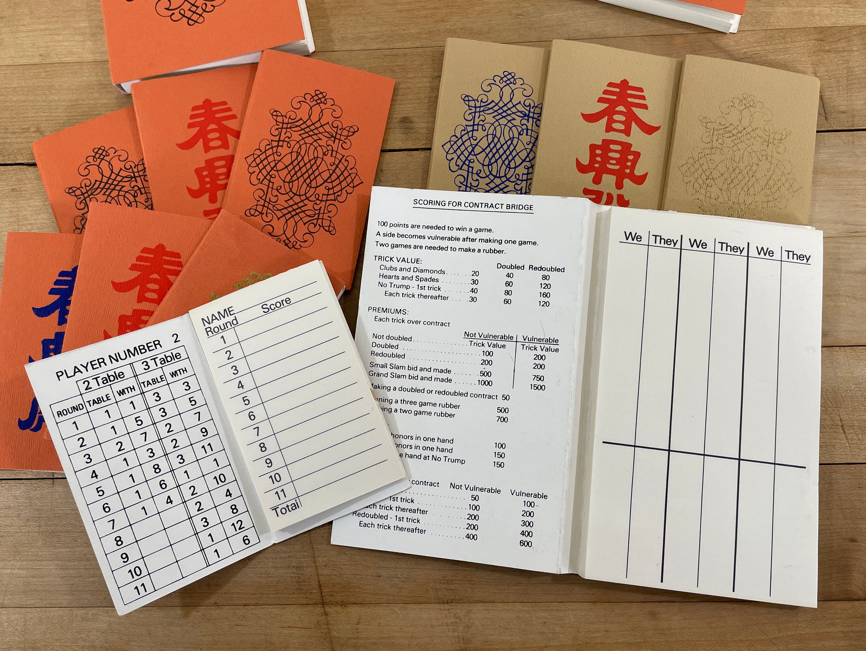 Bridge Tallies by Talisman Bridge Score Pad Set up to 3 - Etsy