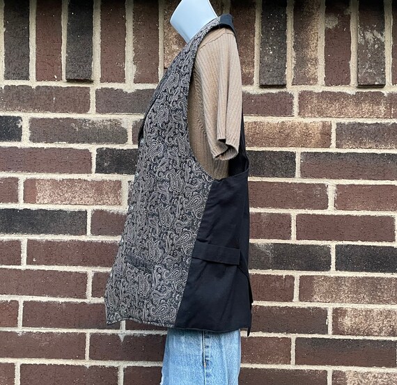 Black Paisley Vest by WAH-Maker USA, Frontier Clothin… - Gem