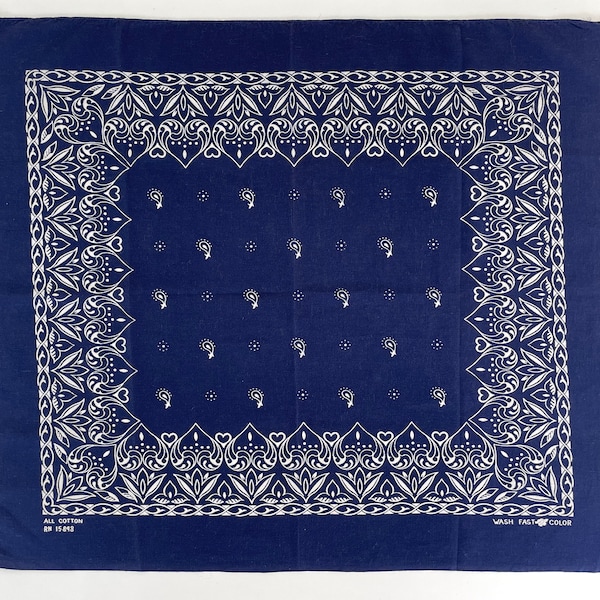 Blue Bandana - Etsy