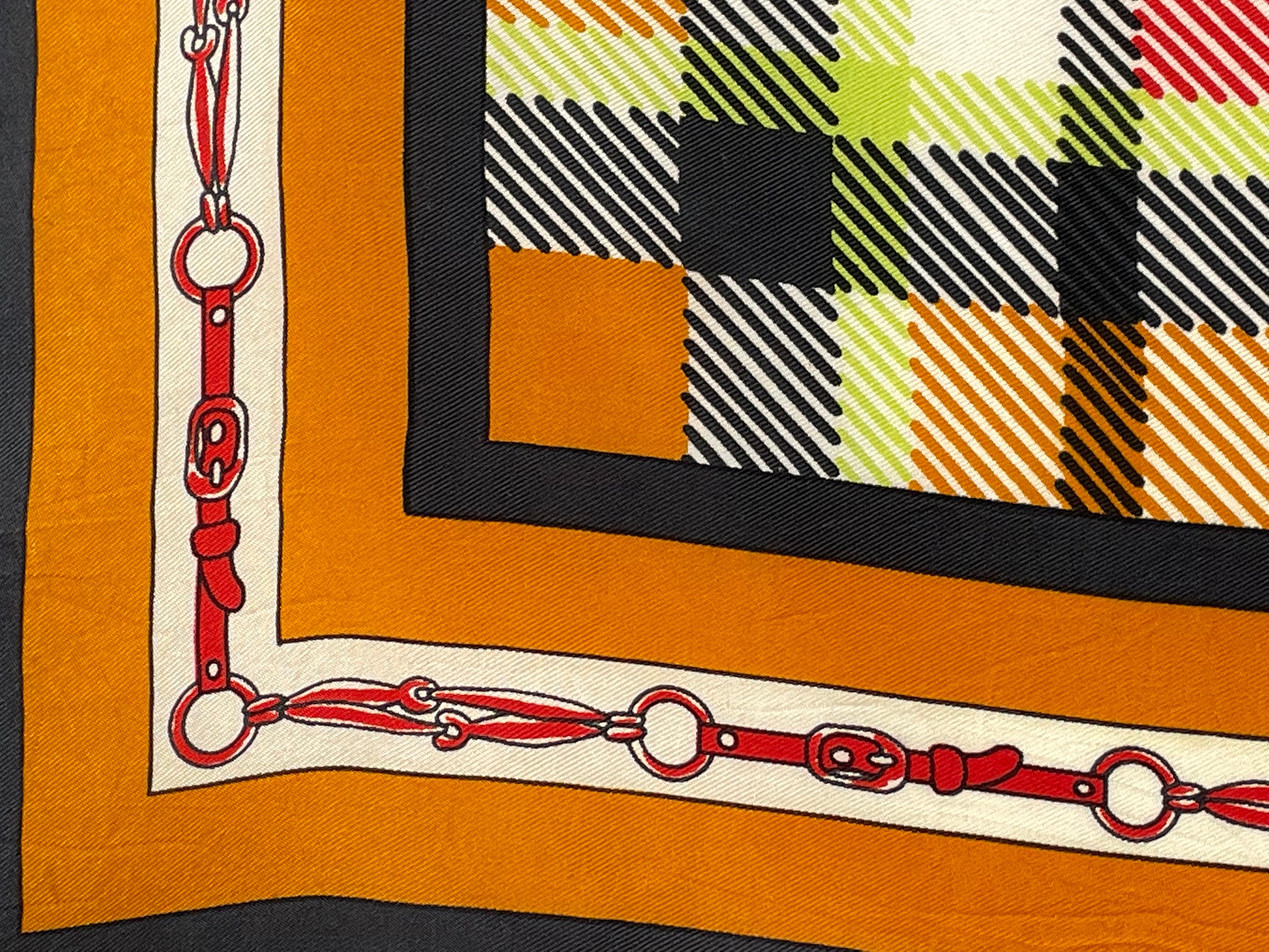 Vintage Paoli Acetate 22 Square Scarf in Black Pumpkin - Etsy