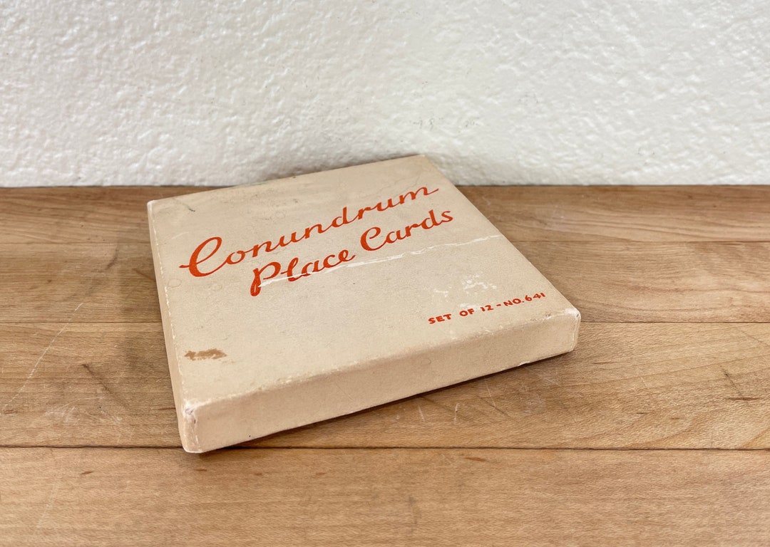 Lot of 12 Norcross Conundrum Place Cards in Original Box No 641 - Etsy