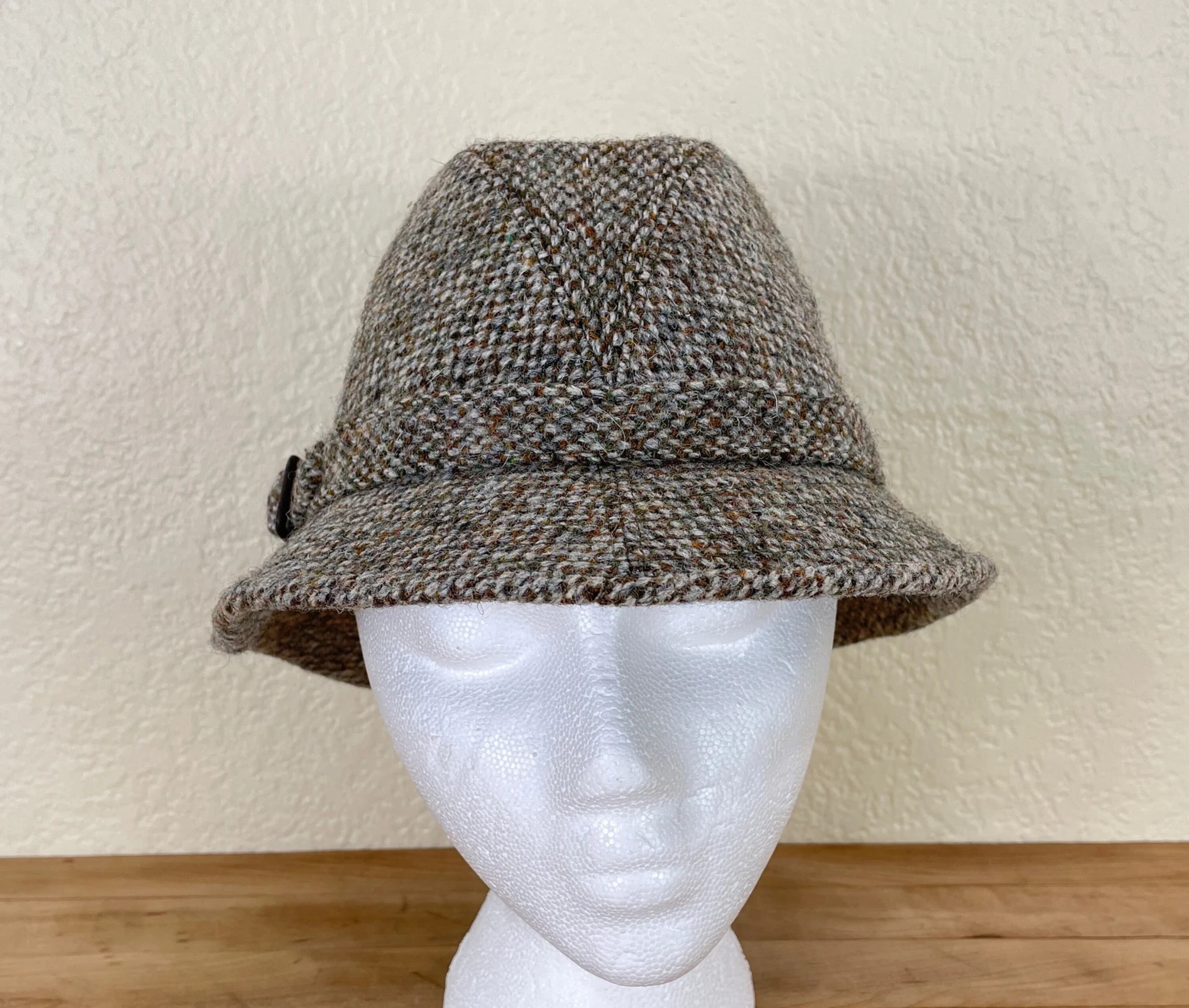 Harris Tweed Hat by Dunn & Co England, Size 7 1/4, 100% Wool Handwoven Harris Tweed Hat, Walker ...