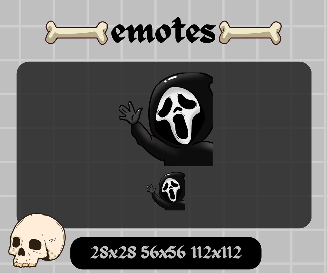 Gostface Hello Scream Horror Emote Dead by Daylight Twitch Emote ...