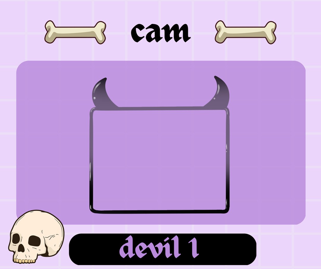 Devil Cam Frame | Stream Camera Frame | Spooky | Halloween | Demon ...