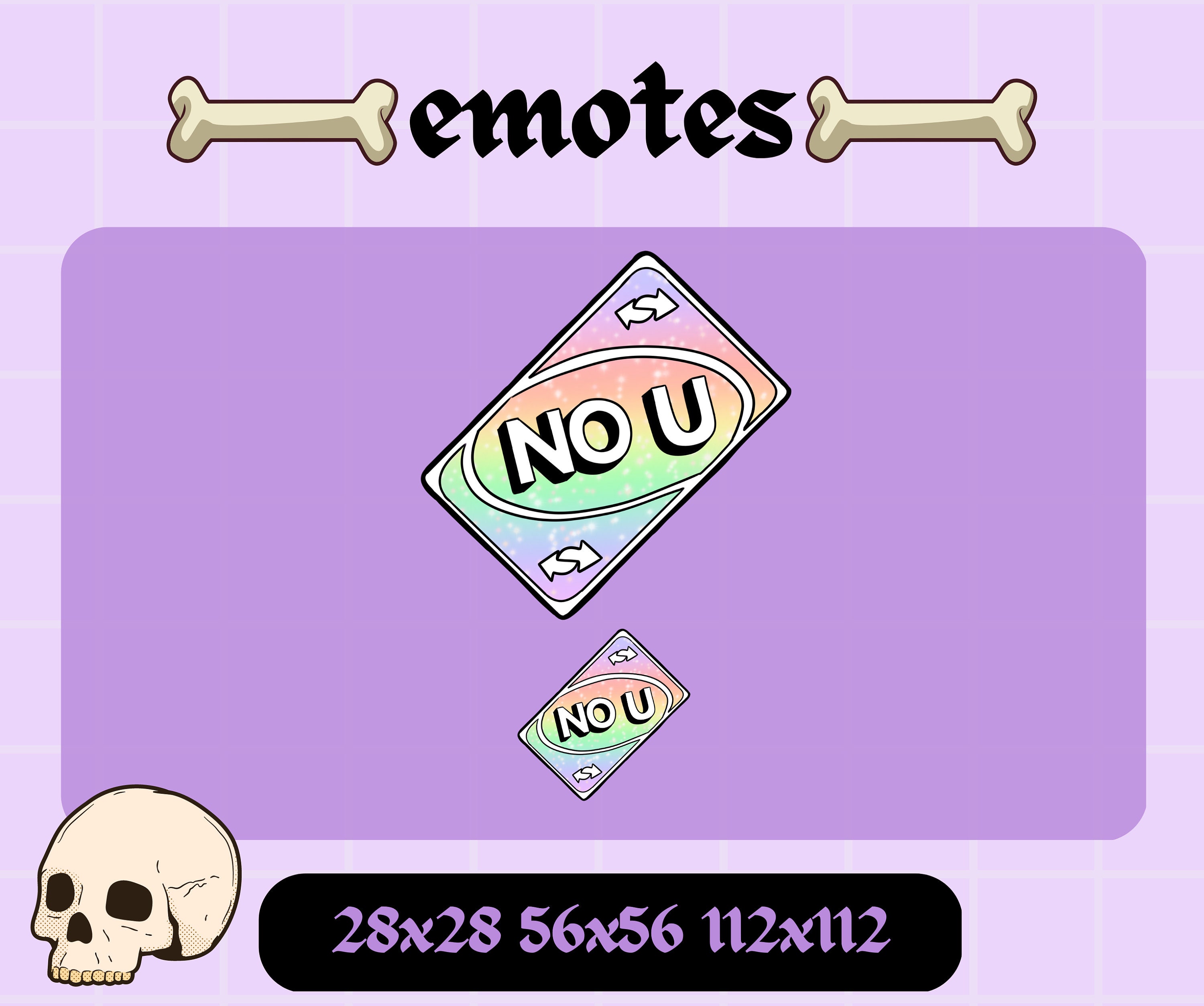 No U Emote | Uno Card Twitch Emote | Funny | Cute | Kawaii | Streamer ...