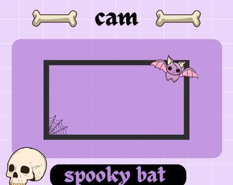 Double Ghost Stream Webcam Border, Game Capture Frame, Twitch Halloween ...