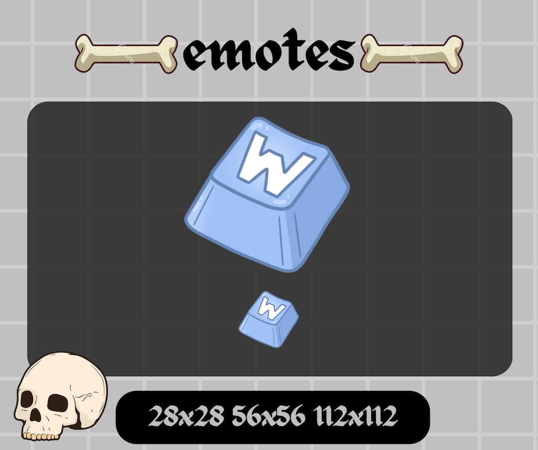 W Key Twitch and Discord Emote W Emote Meme for Streaming - Etsy