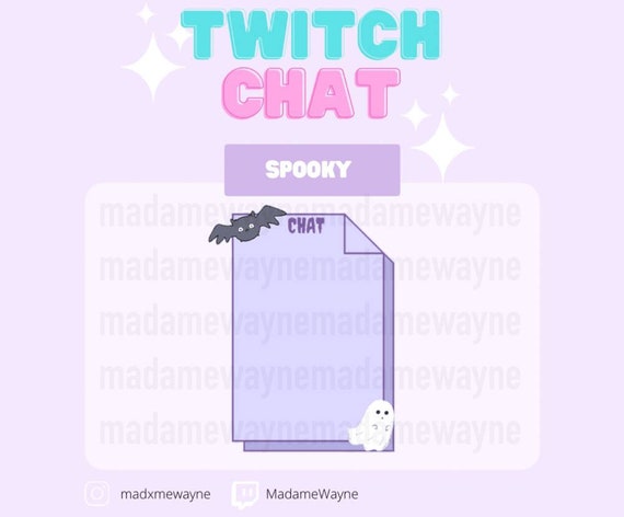 Spooky Chat Box for Twitch Live Stream Chatbox Halloween - Etsy