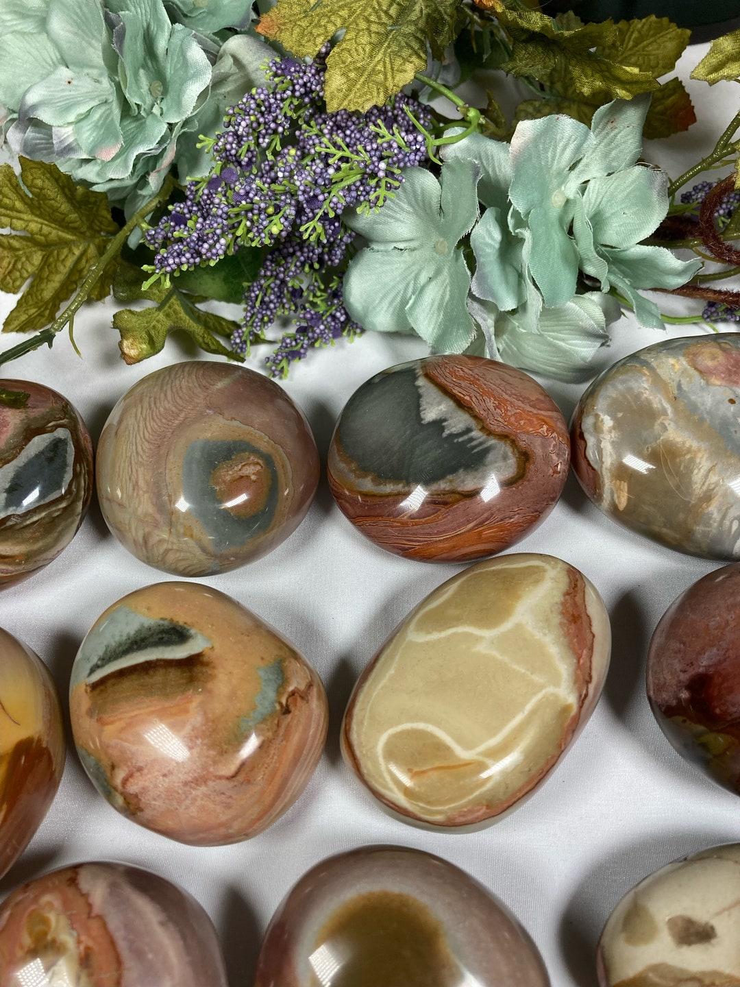 YOU CHOOSE Polychrome Jasper Palms | Desert Jasper Palms | Crystal ...