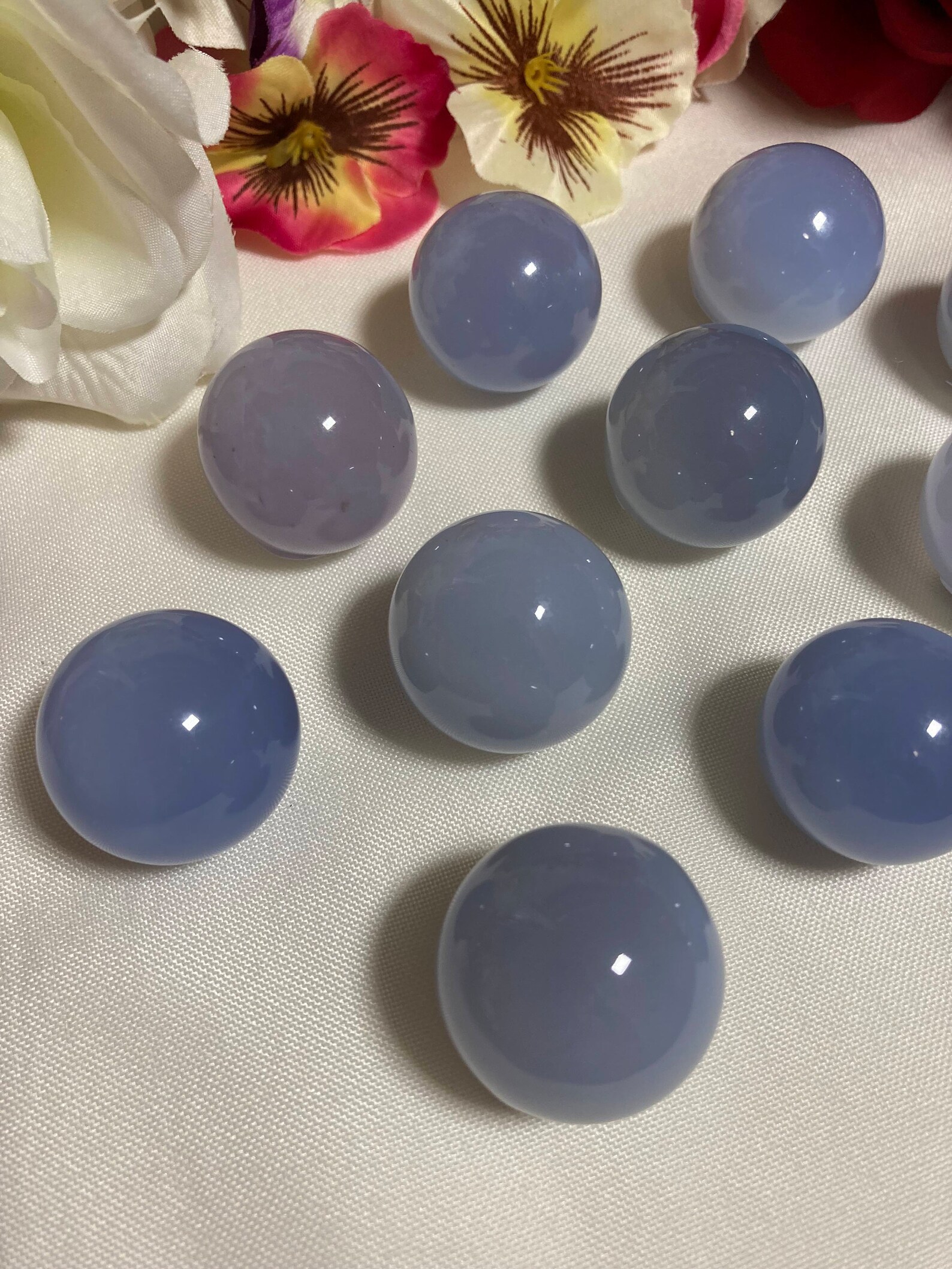 Blue Chalcedony Mini Sphere | Chalcedony Sphere | Crystal Spheres ...