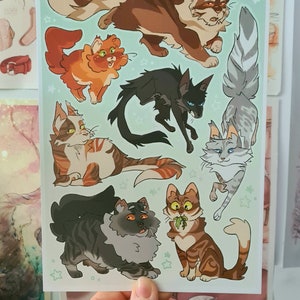 Warriors Cute Cat Art Print - the New Prophecy - Etsy