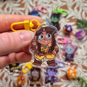 Critrole Mighty Nein Keychain Charms DND Podcast - Etsy