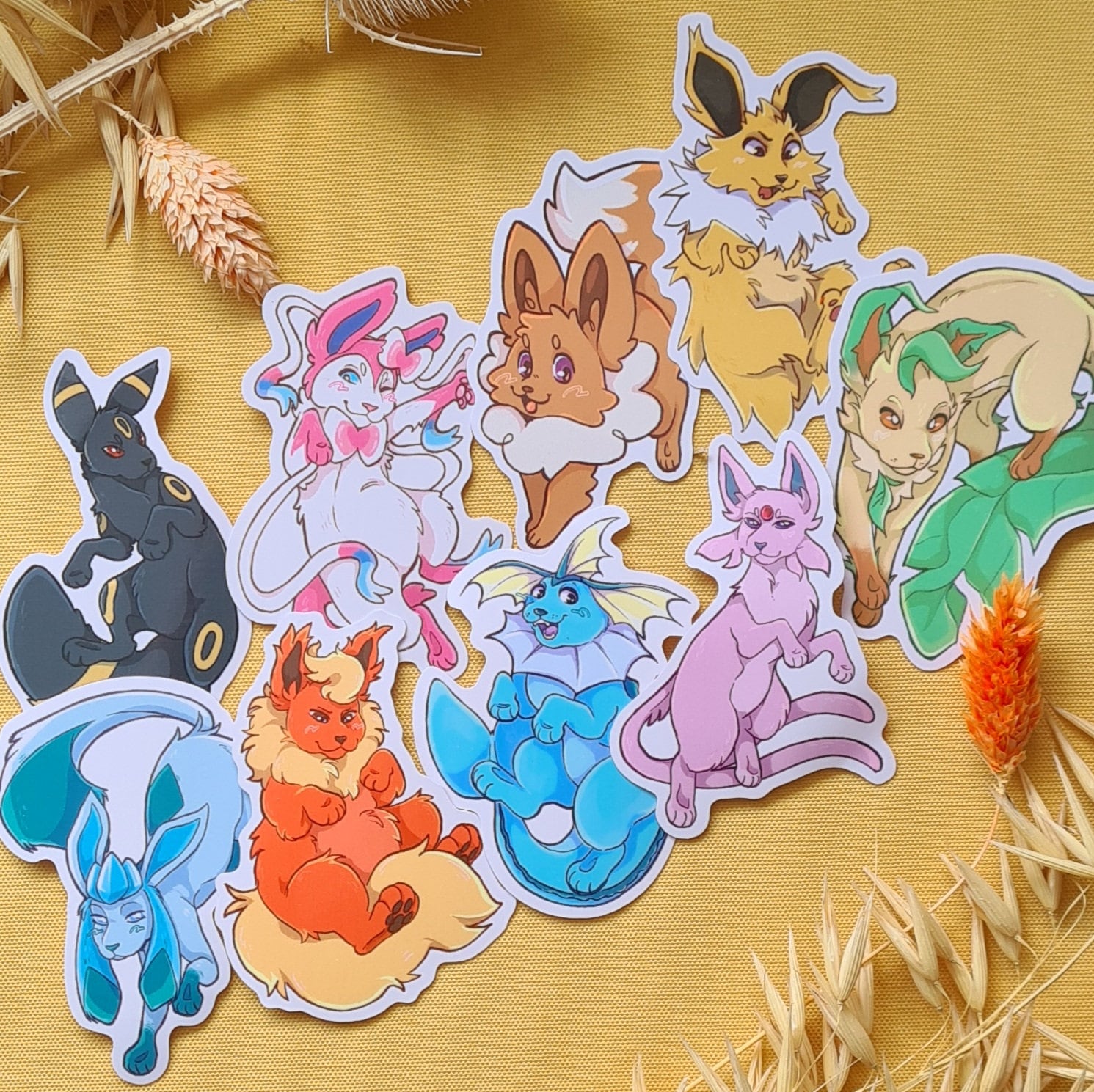 Eeveelution Vinyl Sticker Pack - Etsy