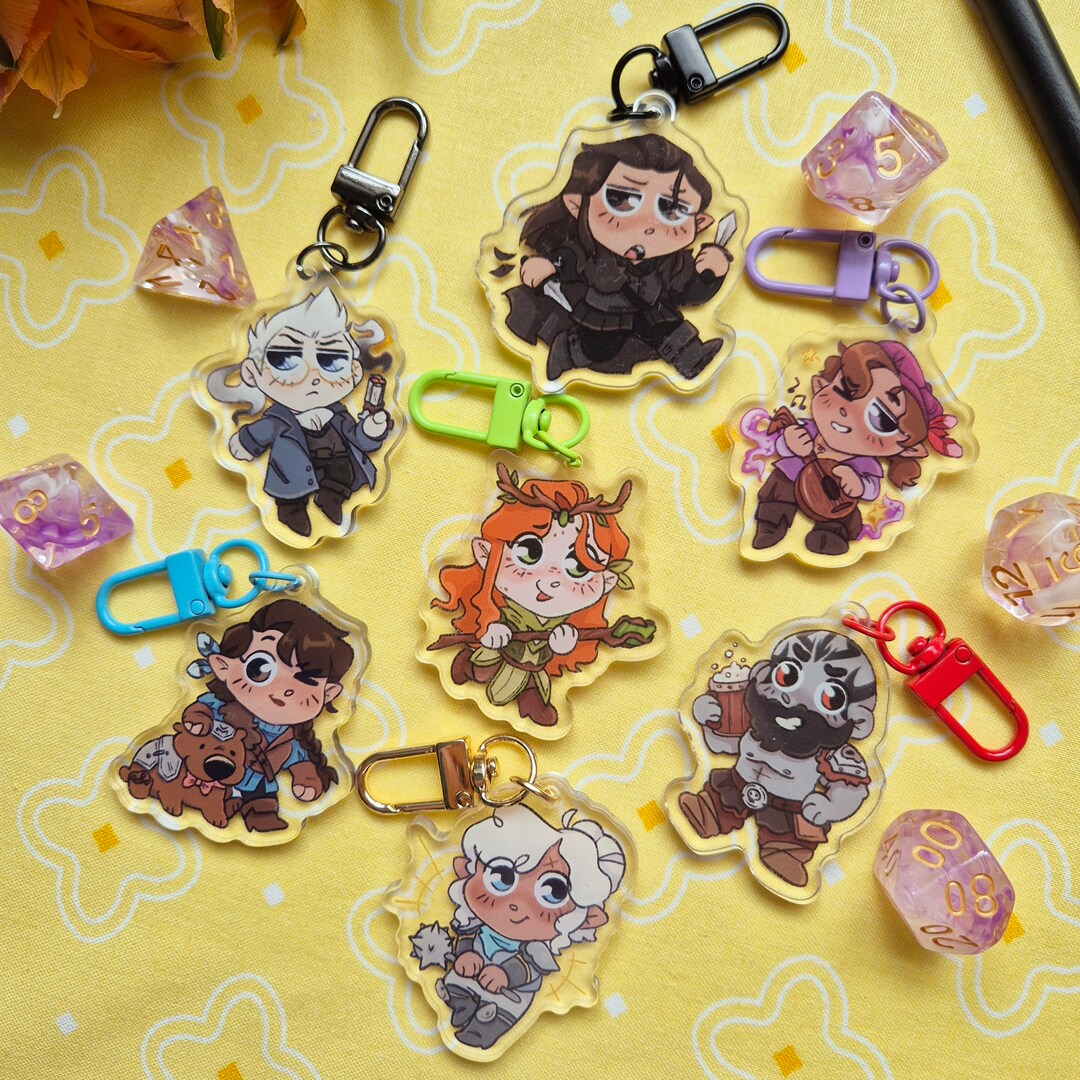 Critrole Vox Machina Keychain Charms DND Podcast - Etsy