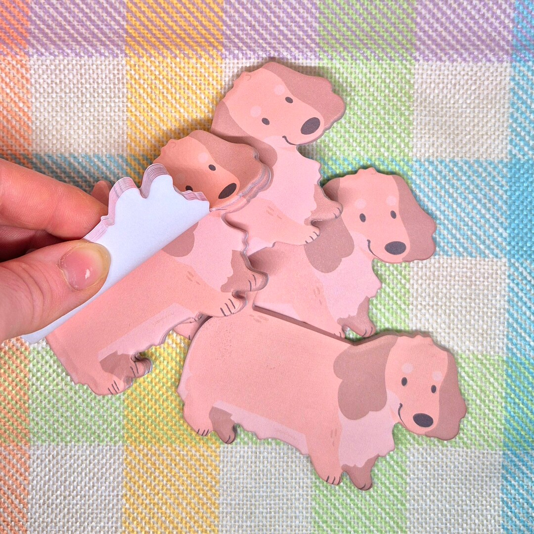 Cute Dachshund Sausage Dog Sticky Notes - Etsy