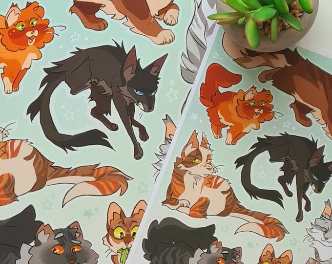 Warriors Cute Cat Art Print - the New Prophecy - Etsy