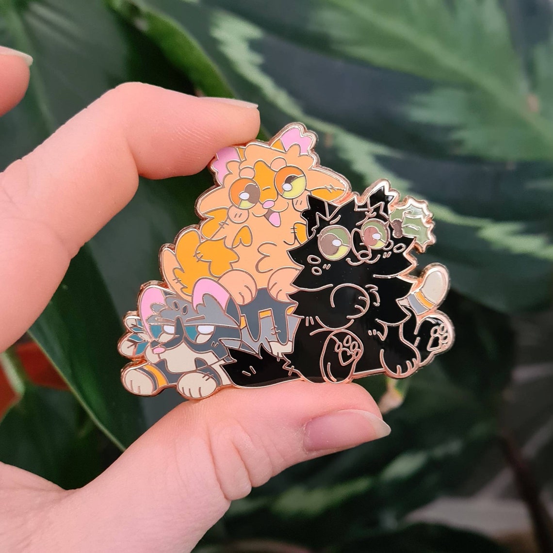 Chibi Cat Warrior Battle Cats Hard Enamel Pins - Etsy