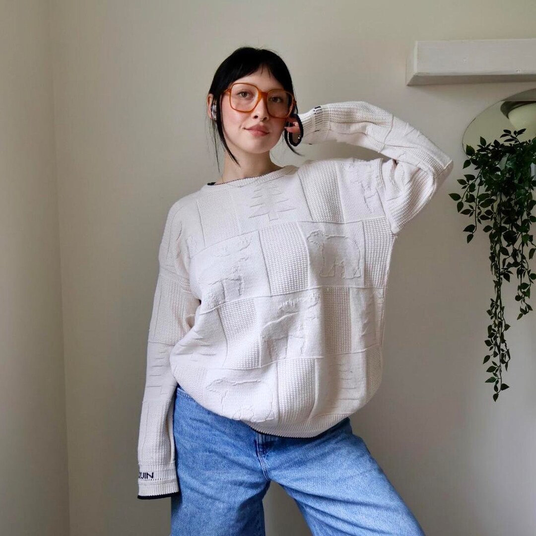 Vintage Chunky Gorp Cabincore Knit Jumper - Etsy