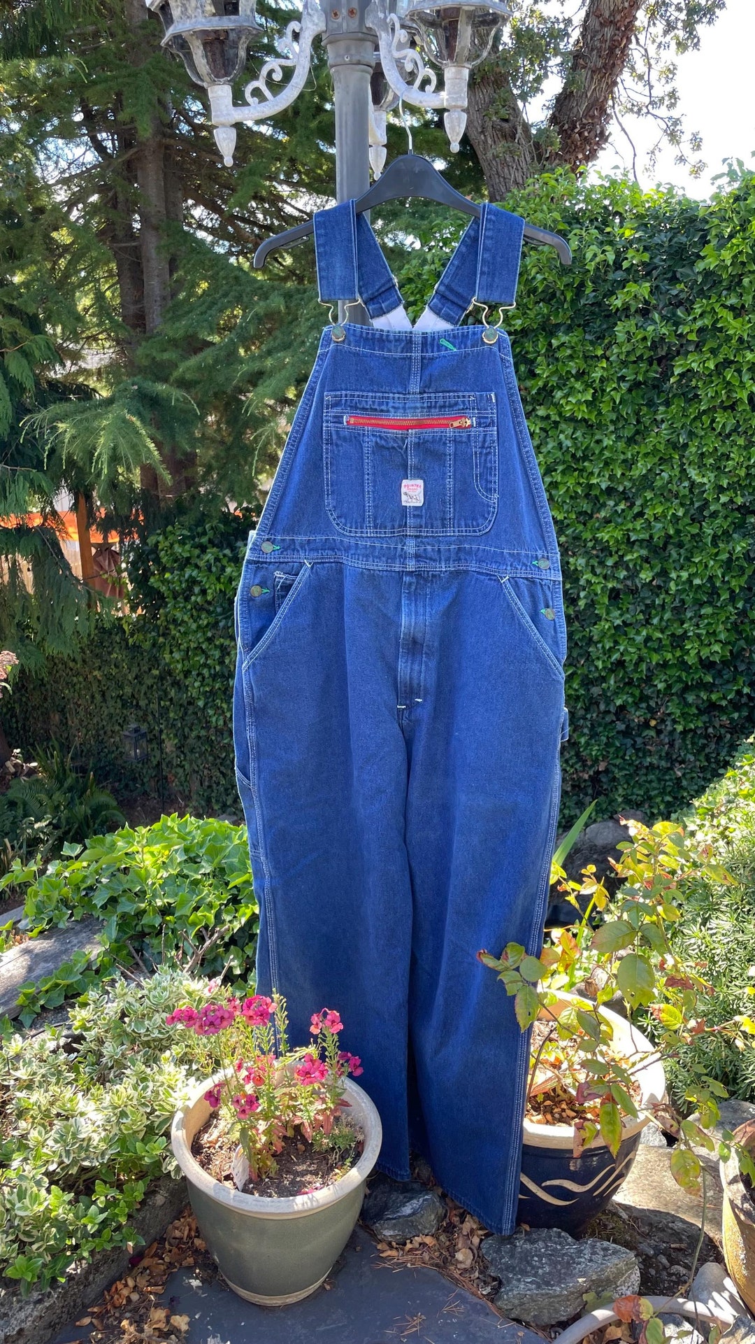 VINTAGE Pointer Brand RARE 50s-60s Low Back Denim Overalls - Etsy