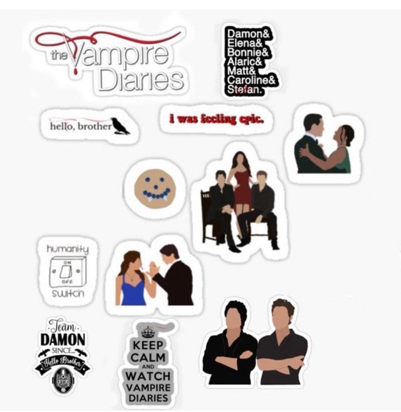 Vampire diaries sticker pack | Etsy