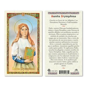 Prayer to - ST Dymphna Laminated Prayer Cards 2-sided Holy Cards - Etsy