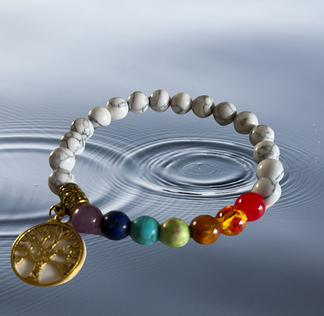7 Chakras Anti Anxiety With Tree of Life Healing Bracelet Stress Relief ...