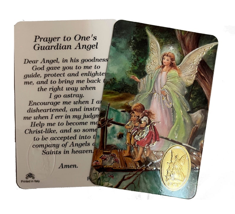 Prayer to Your Guardian Angel Holy Card - Etsy