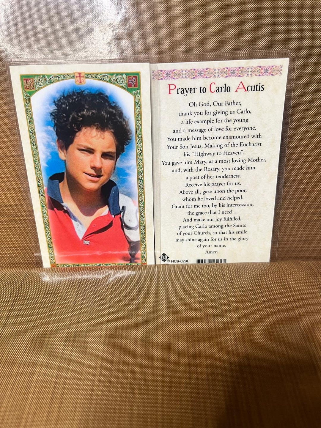 Blessed Carlo Acutis Prayer Card | Patron Saint of the Internet ...
