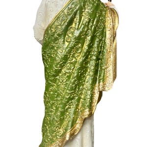 San Judas Tadeo Con Manto De Tela - Resin Catholic Religious Figure St ...
