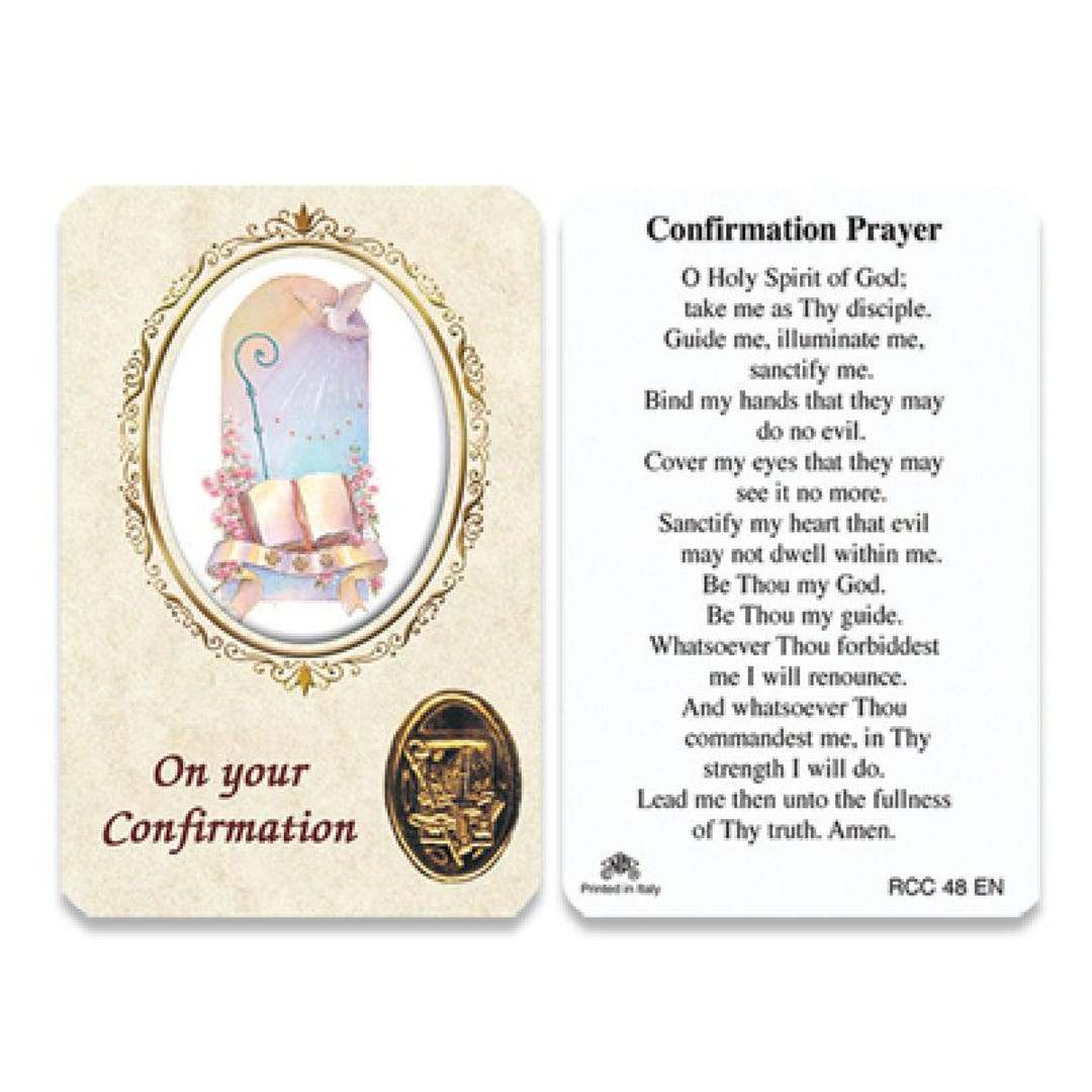 Confirmation Prayer Laminated Prayer Cards 2-sided Holy Cards - Etsy