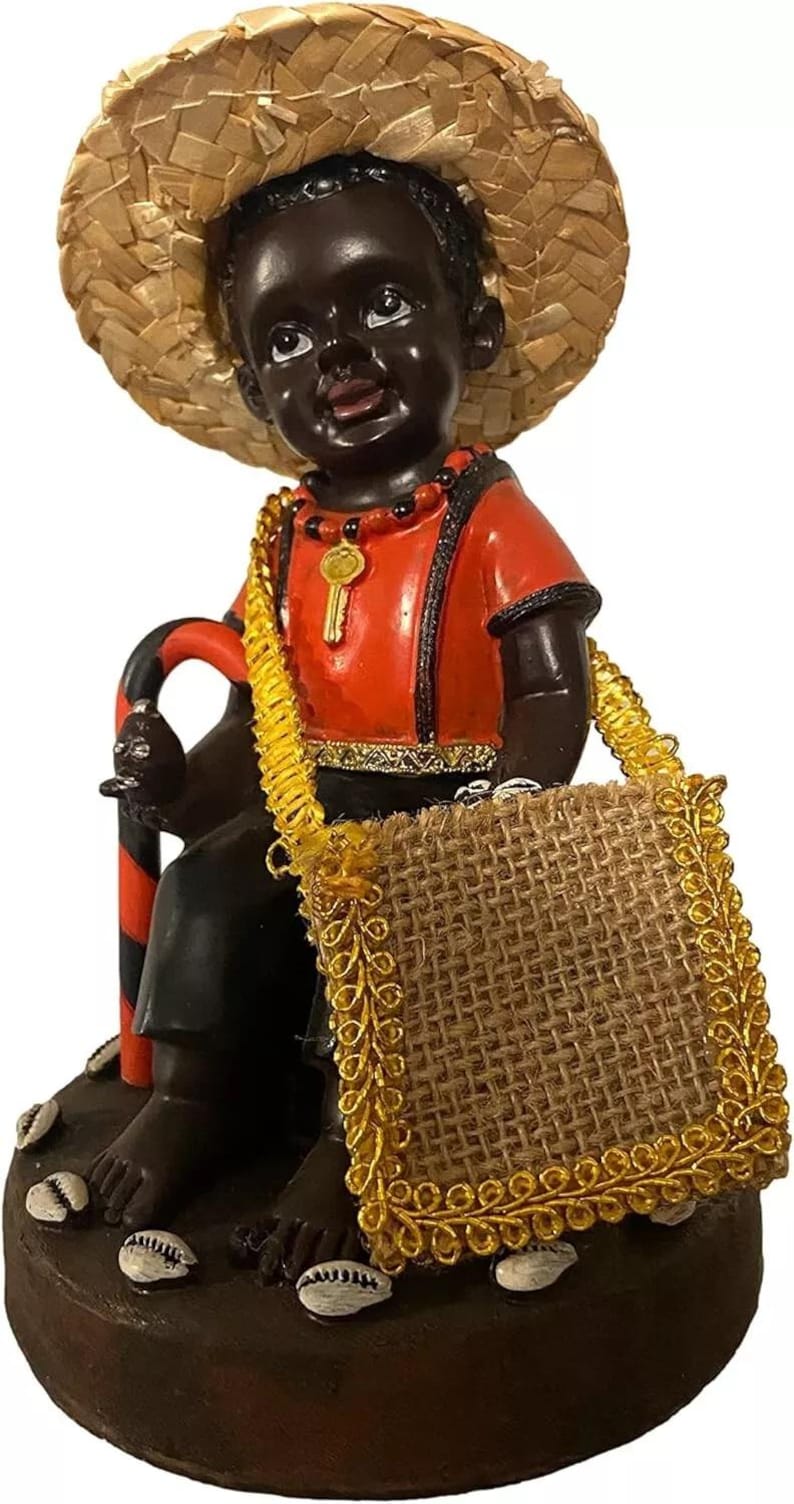 6 Statue Baby Elegua Figurine Santeria Yoruba Orisha African God Etsy