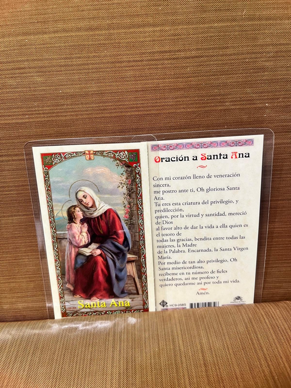 Prayer to - ST Anne Laminated Prayer Cards 2-sided Holy Cards - Santa ...