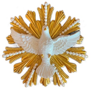 Holy Spirit Wall Plaque Divine Spirit Sculpture Wall Mounted 7.5"/5.5 ...