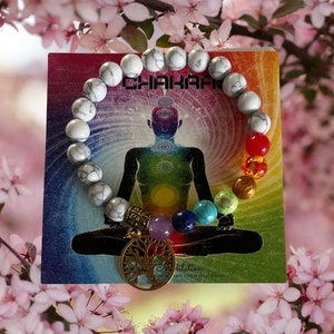7 Chakras Anti Anxiety With Tree of Life Healing Bracelet Stress Relief ...