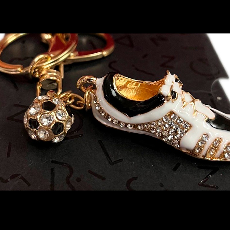 Rhinestone Shoe Keychain - Etsy